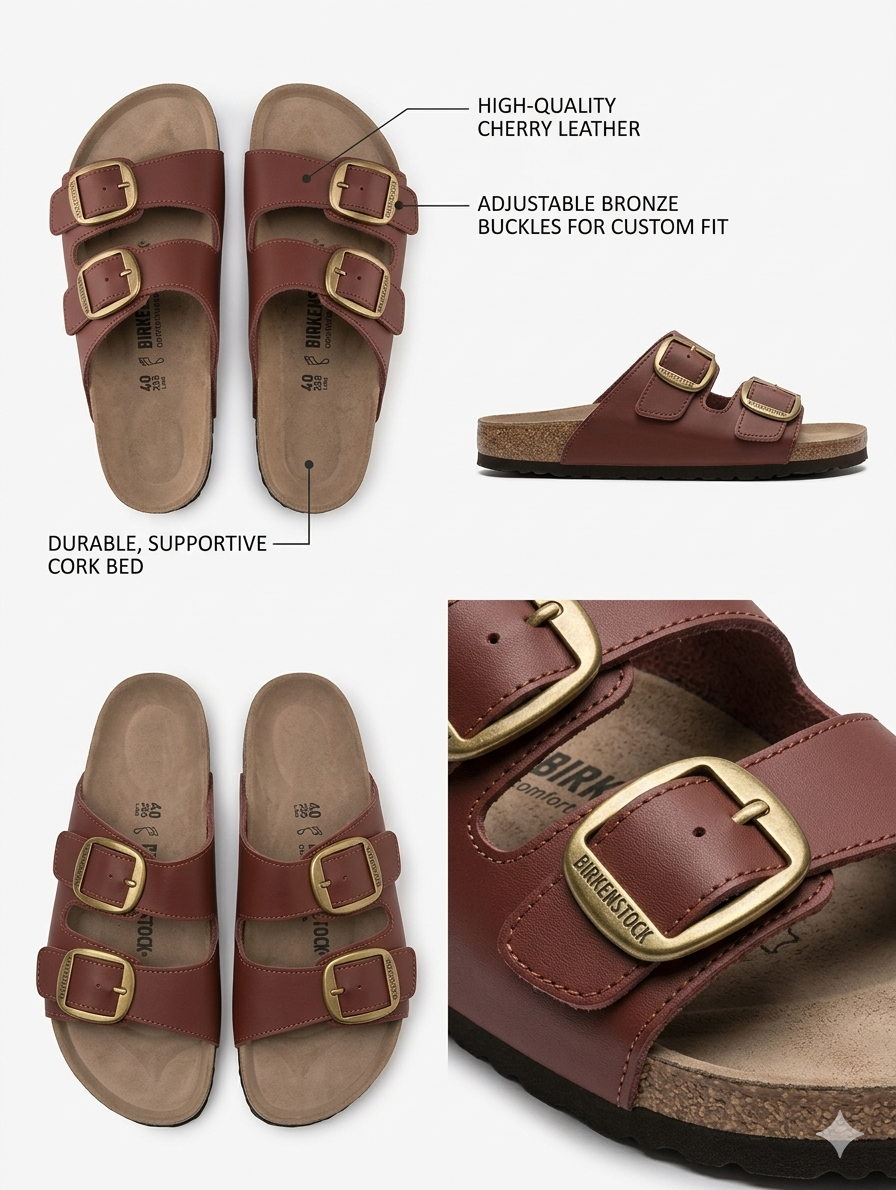 GhanaMade Leather Slides | Campus Trade GH